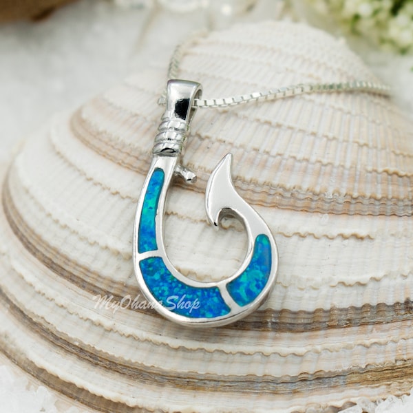 Hawaiian Hook Necklace Silver - Etsy