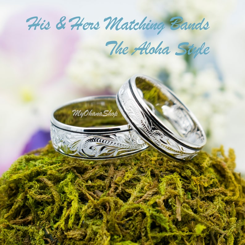 Sterling Silver Hawaiian Ring for Men & Women. Hand Carved | Etsy