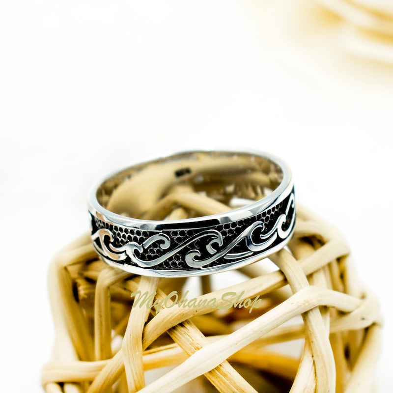 Ocean Ring Gold Men - Etsy