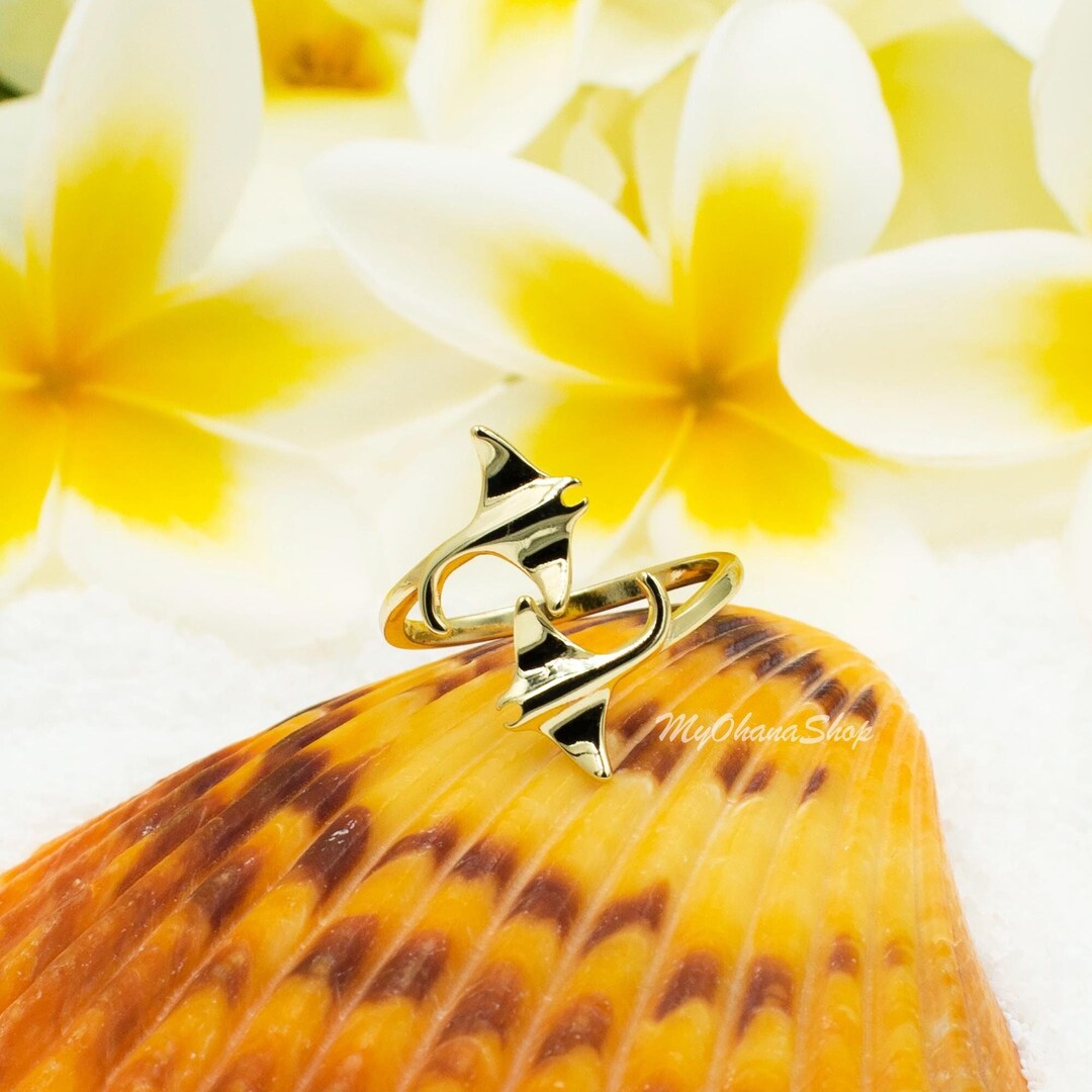 925 Sterling Silver Stingray, Manta Rays Ring for Boys, Girls & Women ...