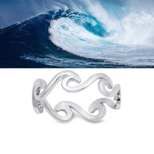 Wave Ring - Etsy