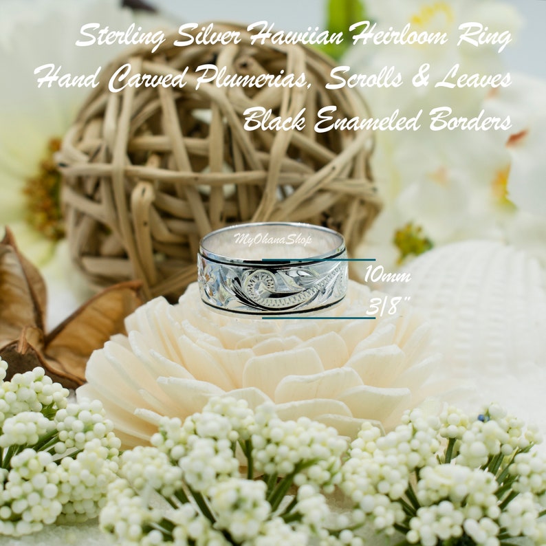 Sterling Silver Hawaiian Ring for Men & Women. Hand Carved | Etsy