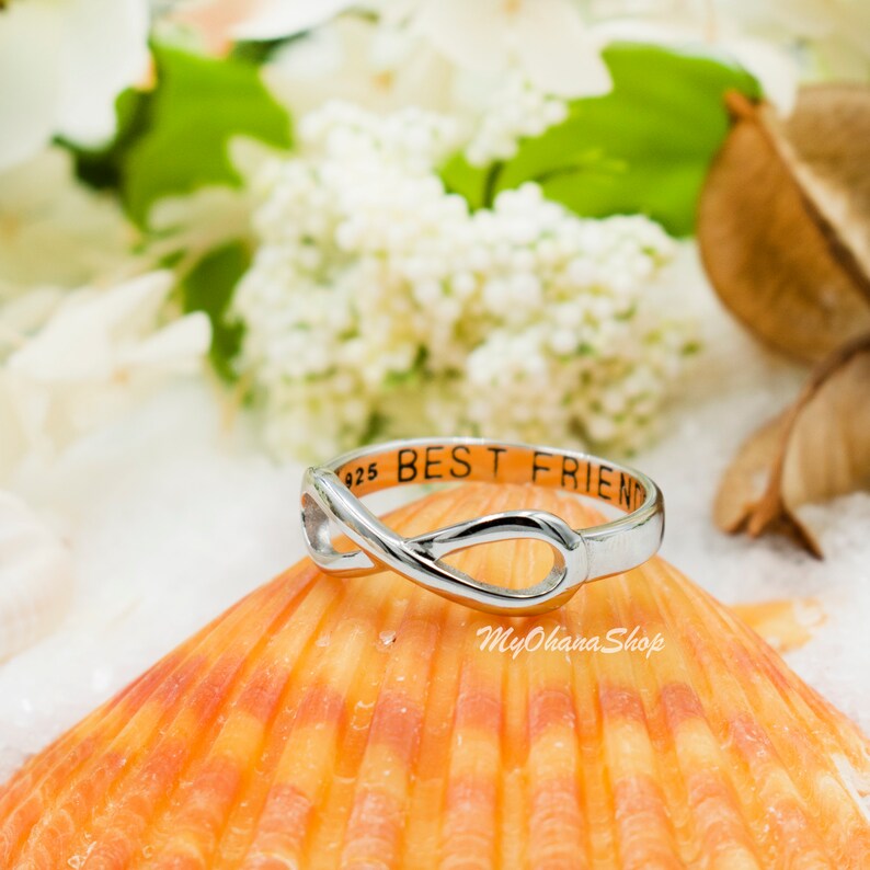 925 Sterling Silver Best Friends Ring for Girls Women. BFF | Etsy