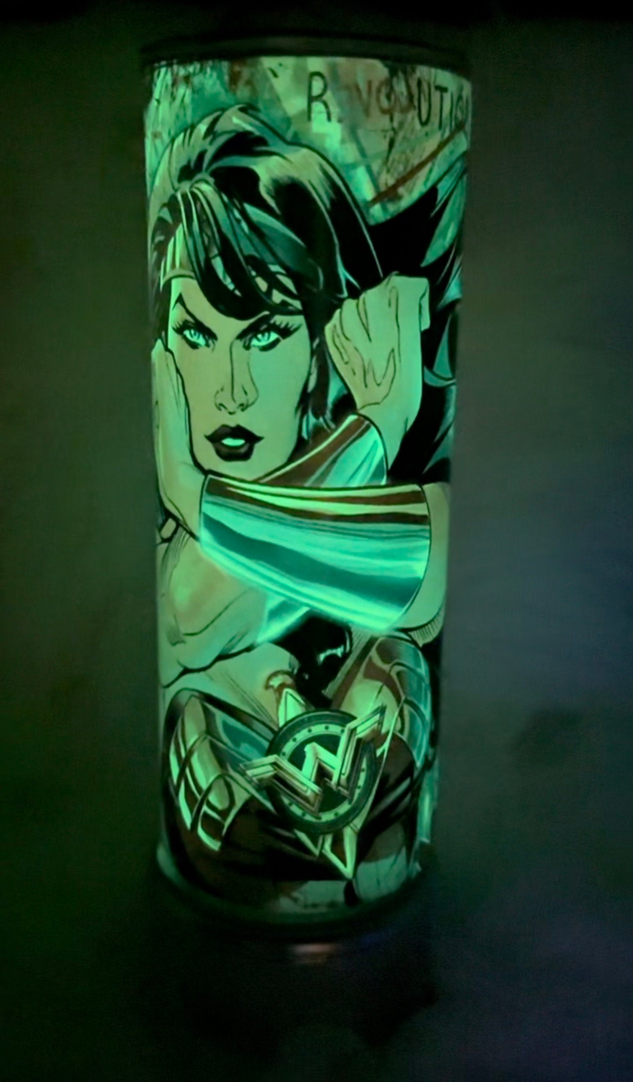 Custom Tumbler*w Woman * Superhero Glow in the Dark - Etsy