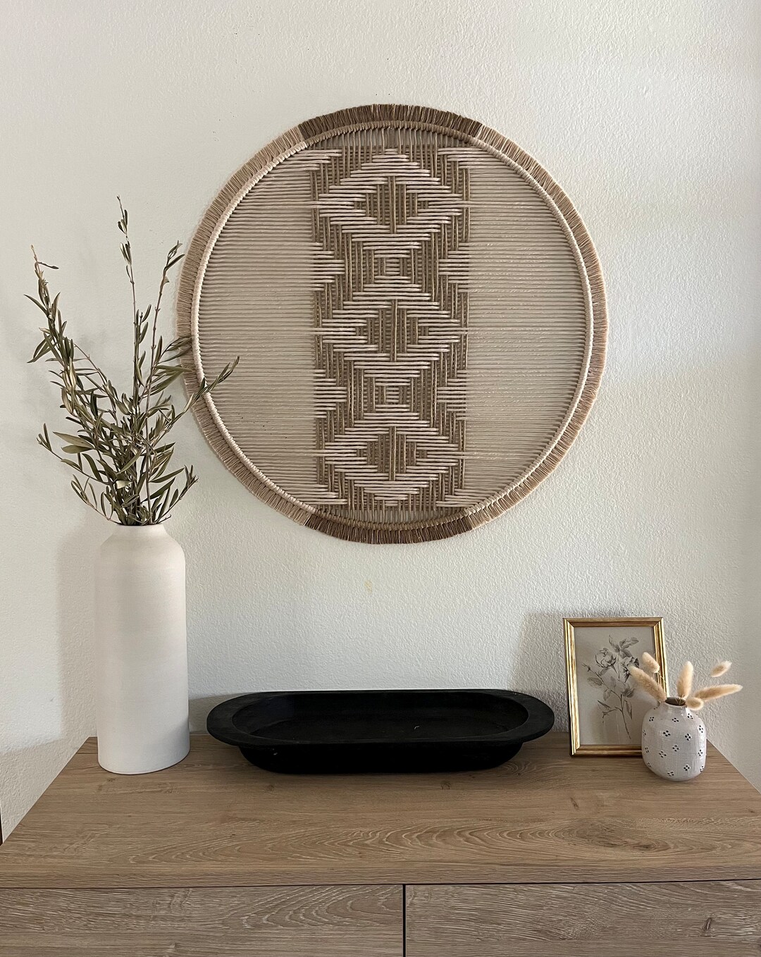 Macrame Hoop, Macrame Circle, Macrame Wall Hanging, Macrame Weaving ...