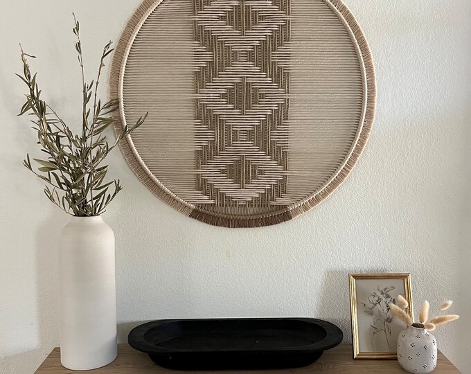 Macrame Hoop, Macrame Circle, Macrame Wall Hanging, Macrame Weaving ...