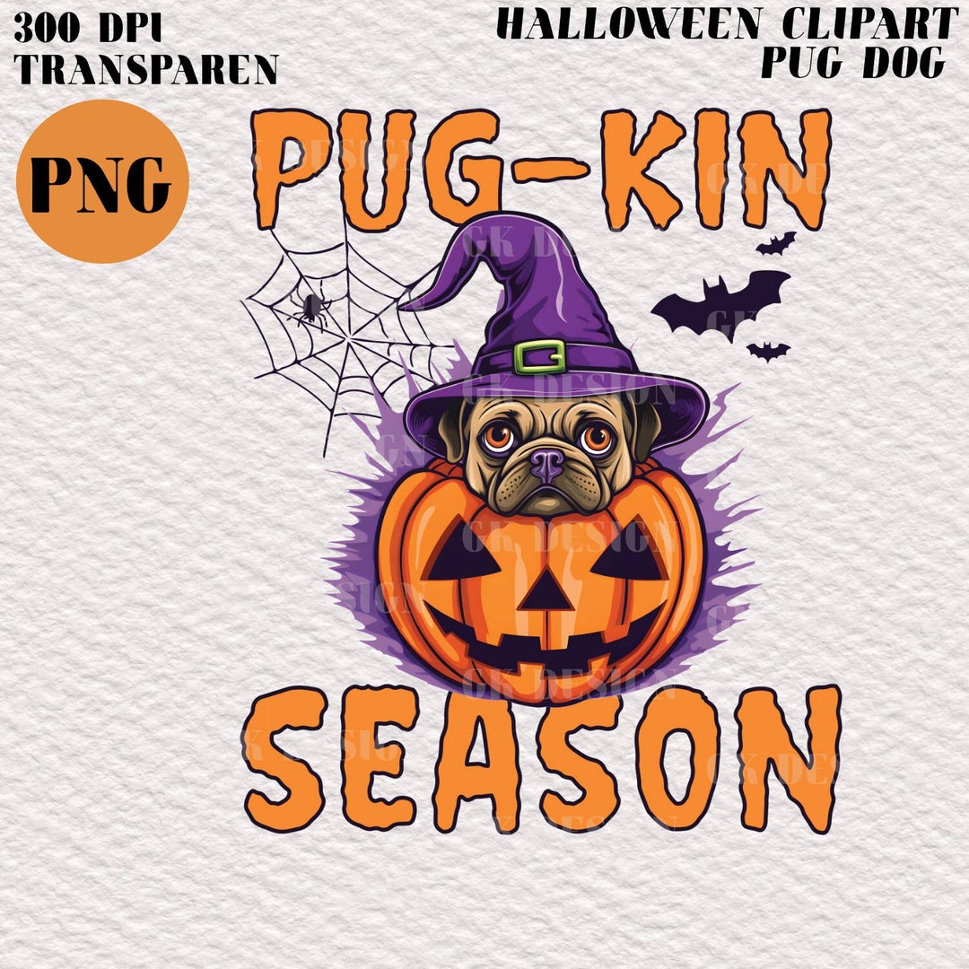 Pug Png,pug-kin Season Png,halloween Witch Dog Png,multum in Parvo Png ...