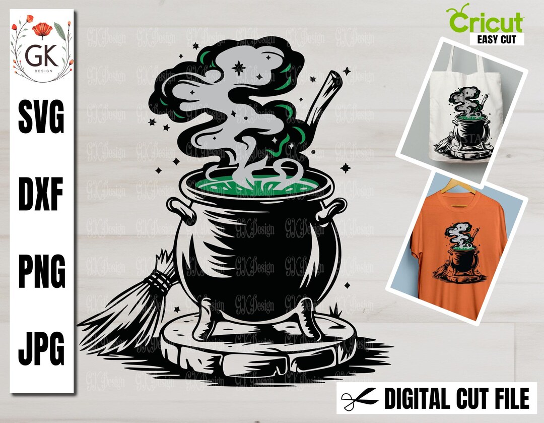 Witches Cauldron Svg, Hocus Pocus, Witch Svg, Halloween Vibes Svg ...