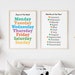 Printable Days & Months Posters for Kids Room, Classroom, and Nursery ...