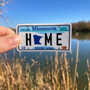 Minnesota Home License Plate Sticker - Etsy