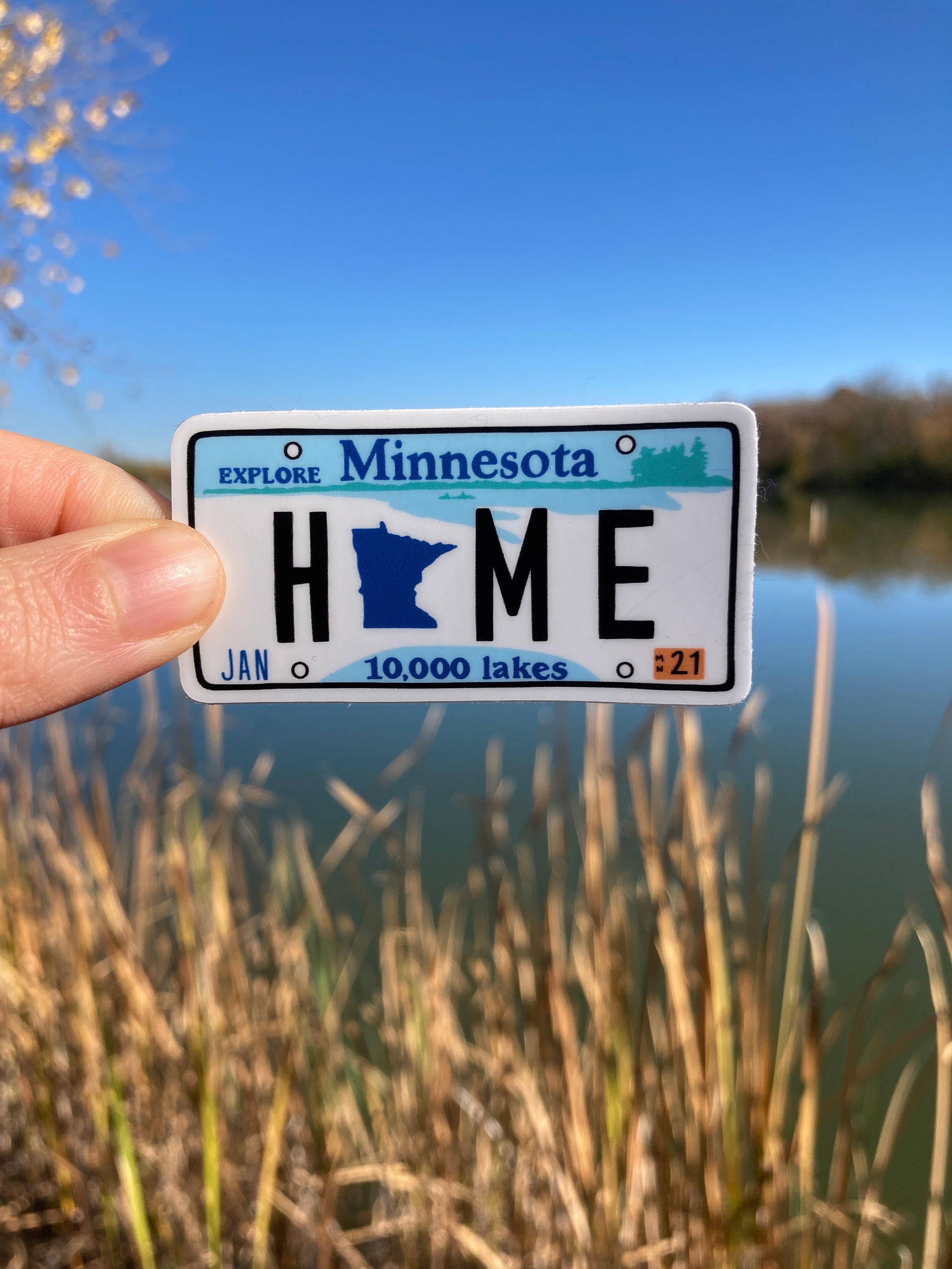 Minnesota Home License Plate Sticker - Etsy