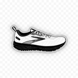 Mini Running Shoe Sticker: Waterproof Clear Vinyl (2" X 1") - Etsy
