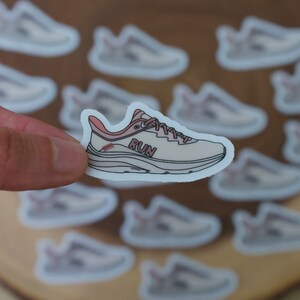 Mini Running Shoe Sticker | Beige Running Shoe Sticker | off White ...