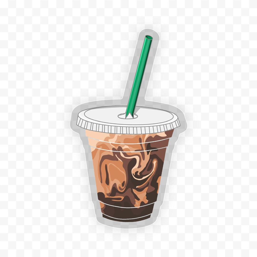 Mini Iced Coffee Sticker | Coffee Lover | Espresso - Etsy