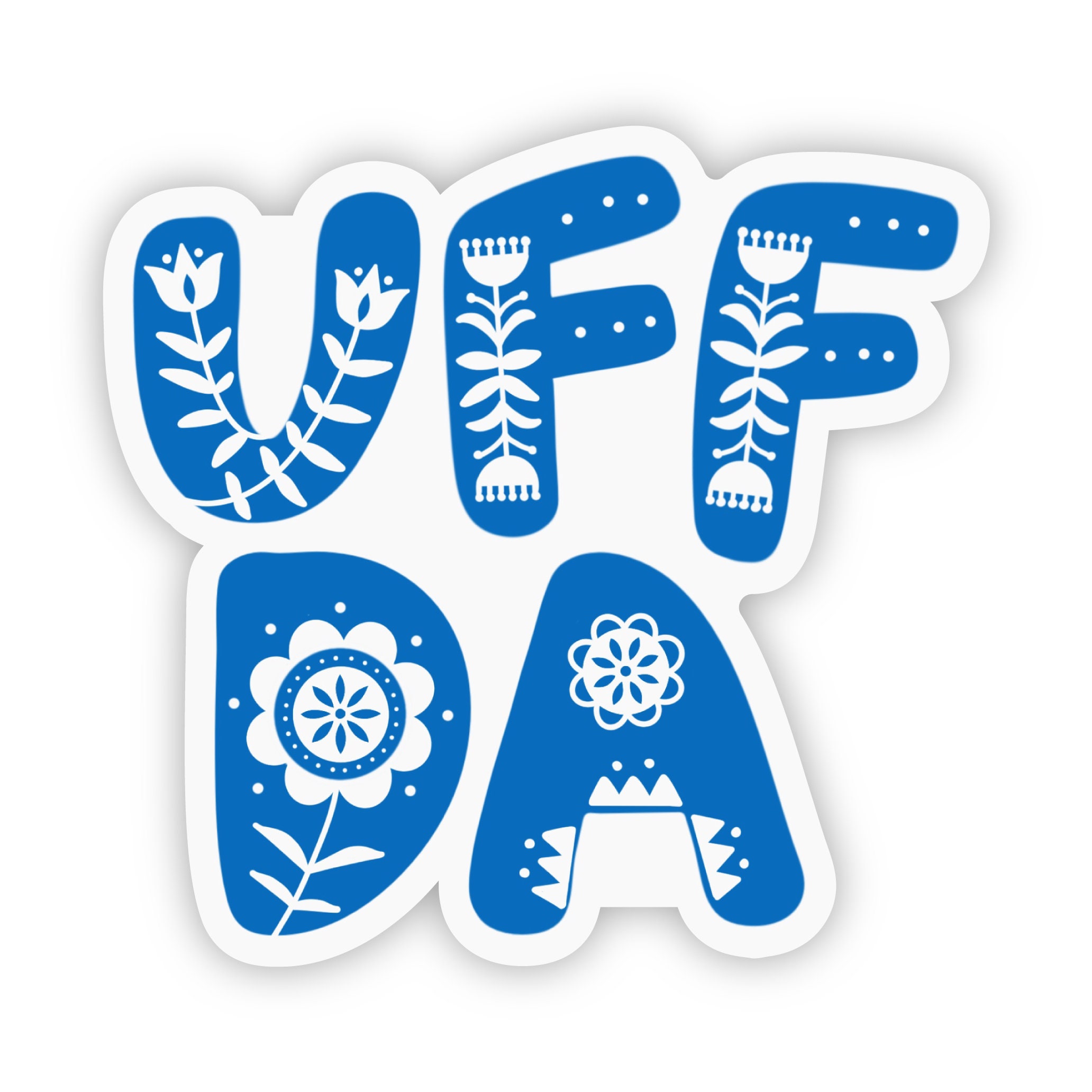Uff Da Scandinavian Print Sticker Minnesota North Dakota - Etsy
