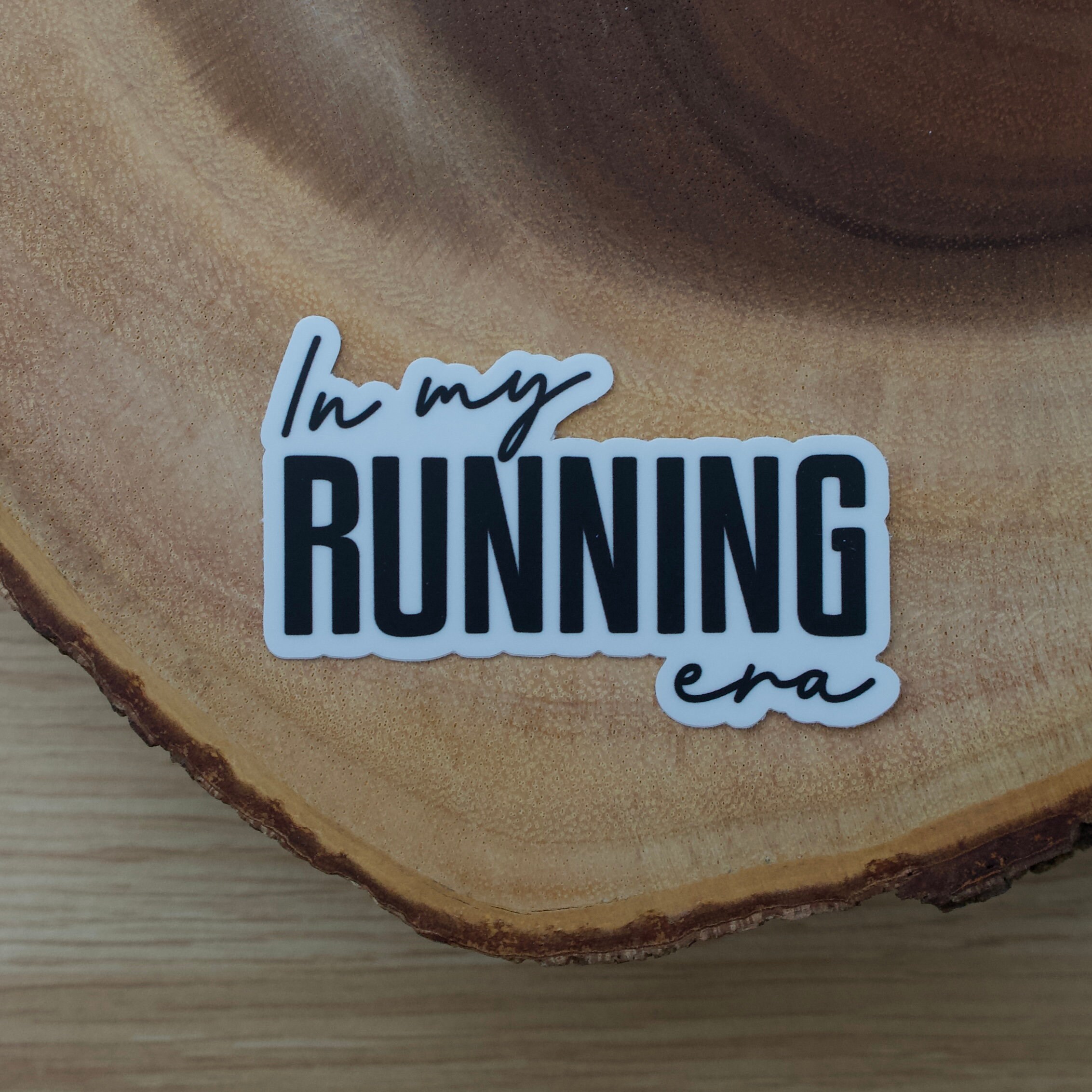 In My Running Era Sticker: Waterproof Vinyl Runner Decal - Etsy
