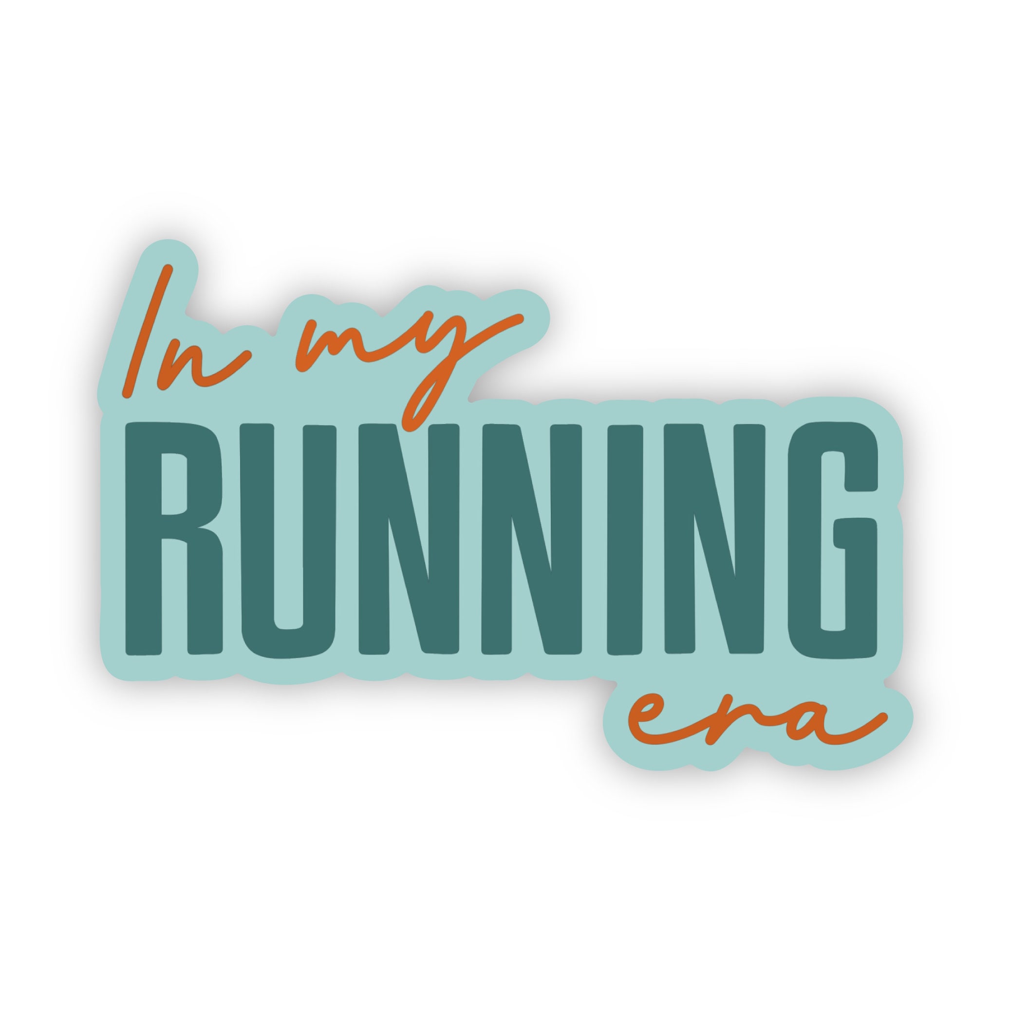 In My Running Era Sticker: Waterproof Vinyl Runner Decal - Etsy