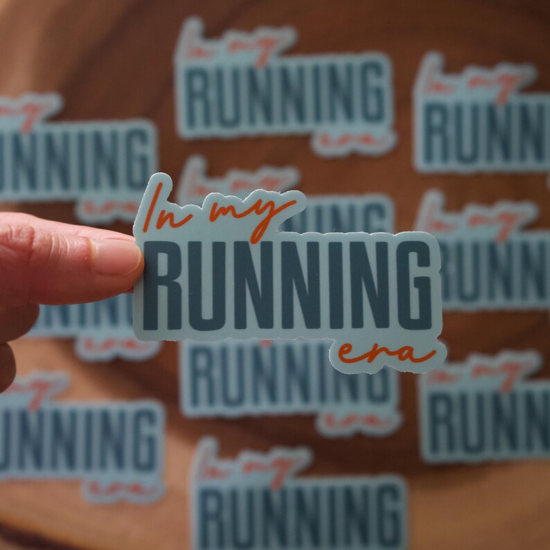 In My Running Era Sticker: Waterproof Vinyl Runner Decal - Etsy
