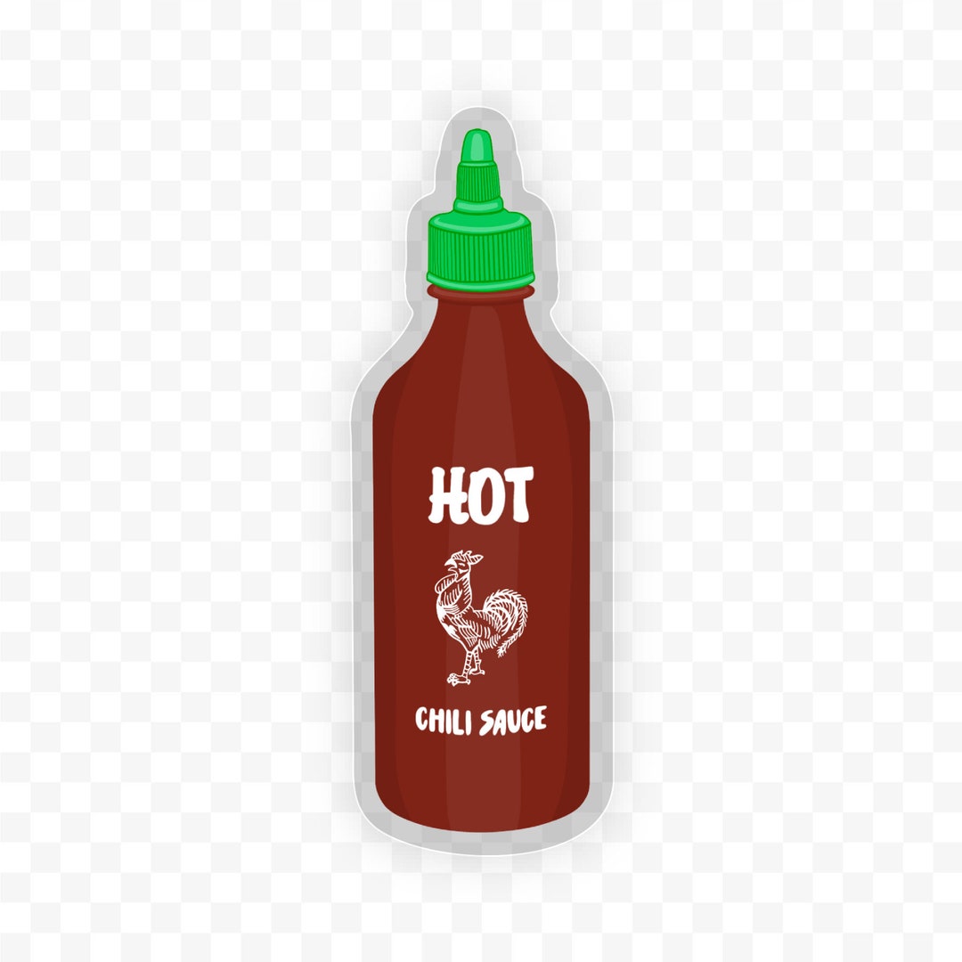 Mini Hot Sauce Sticker | Sriracha Sticker | Chili Sauce | Waterproof ...