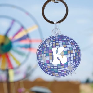 Disco Ball Acrylic Keychain | Customizable Keychain | Bridesmaids Gift ...