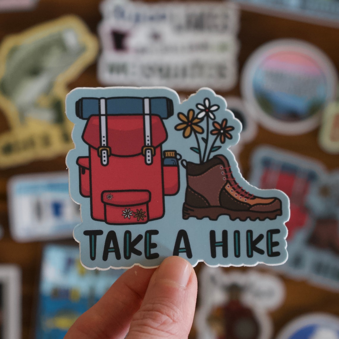 Take a Hike Sticker Hiking Sticker backpacking Sticker - Etsy