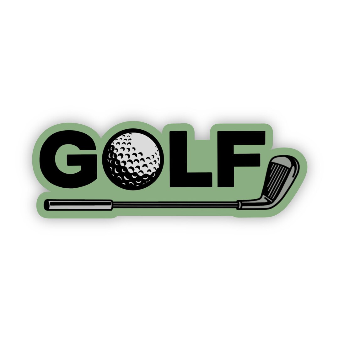Golf Sticker | Waterproof Sticker | Golf Ball | Golf Club - Etsy