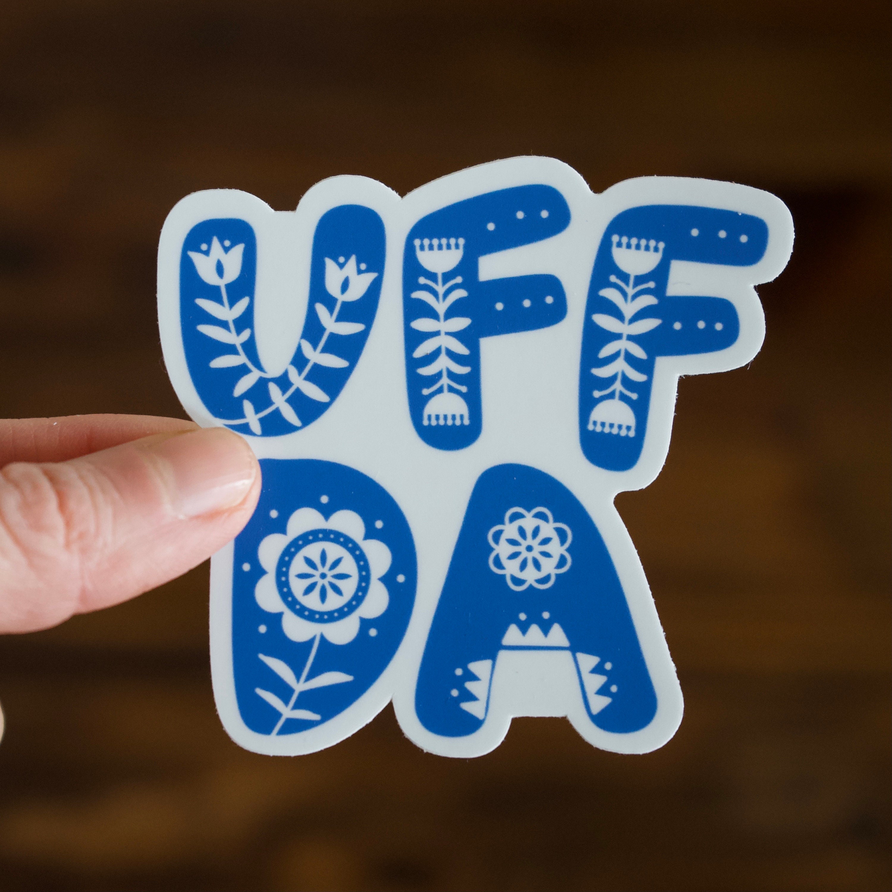 Uff Da Scandinavian Print Sticker Minnesota North Dakota - Etsy