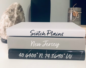 Modern Book Stack Book Set Coffee Table Books Coffee Table Decor Modern ...