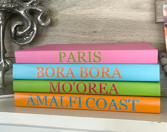 Modern Book Stack Book Set Coffee Table Books Coffee Table Decor Modern ...