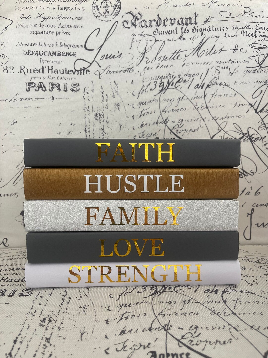 5 Set of Books | Customizable Book Stack | Fashion Books | Glam Decor ...