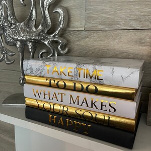 5 Set of Books | Customizable Book Stack | Fashion Books | Glam Decor ...
