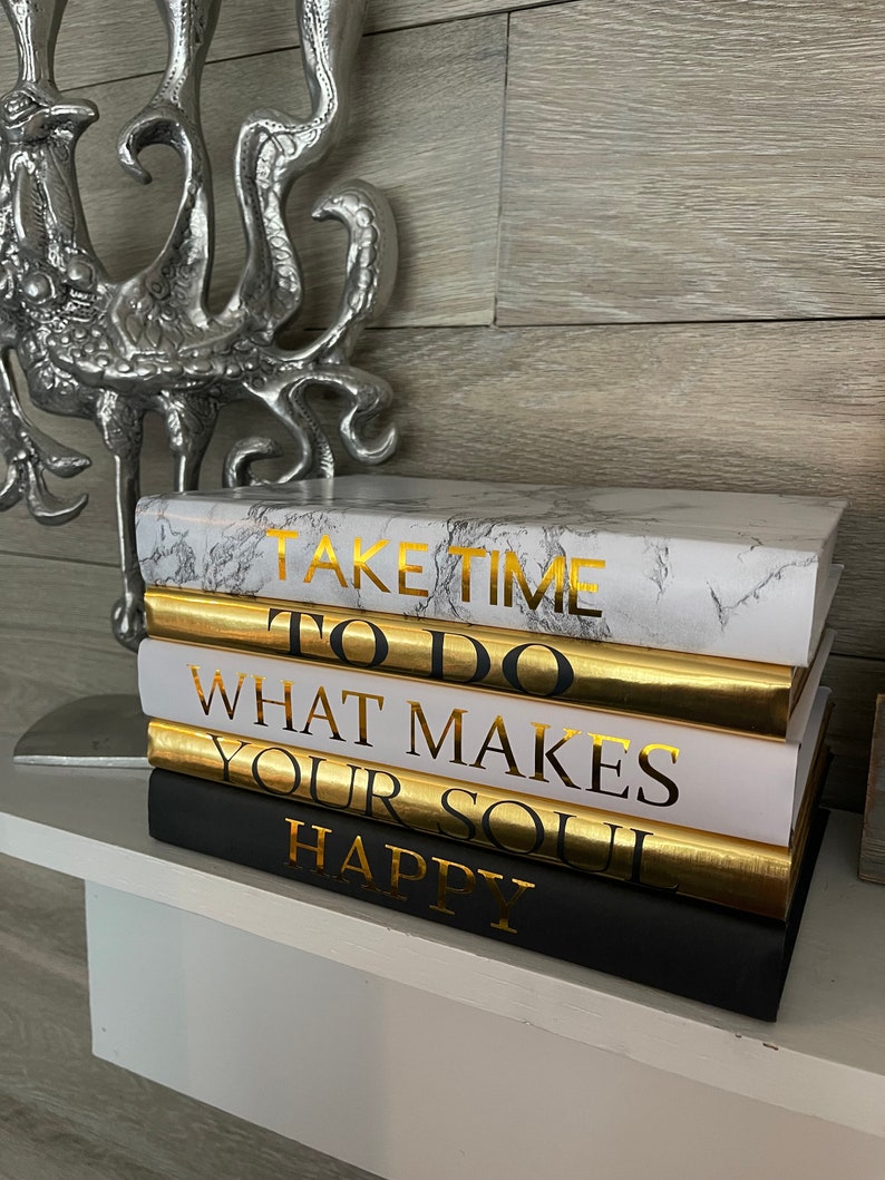 5 Set of Books | Customizable Book Stack | Fashion Books | Glam Decor ...