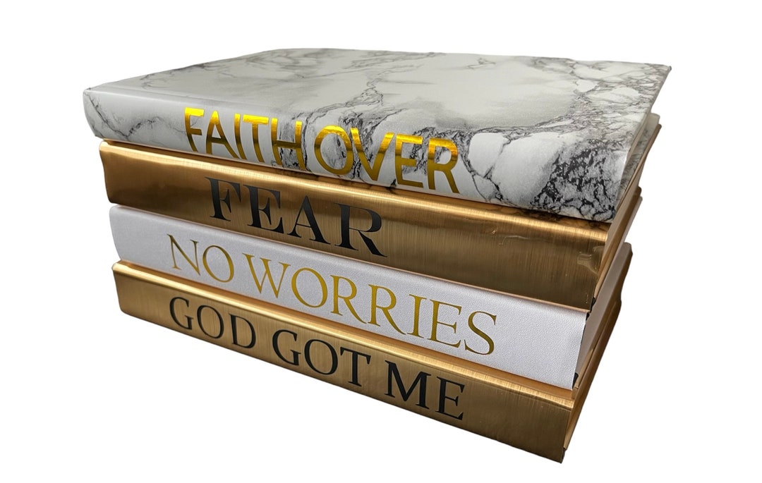 4 Set of Books | Customizable Book Stack | Fashion Books | Glam Decor ...