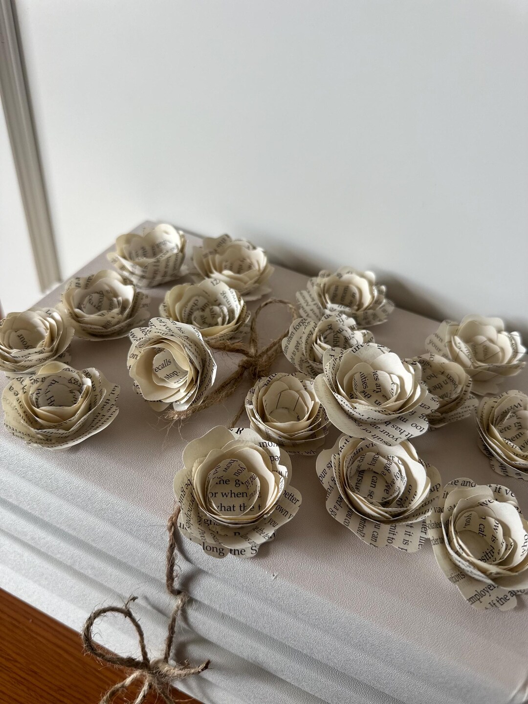 Book Page Flowers | Vintage Paper Book Confetti | Book Page ...