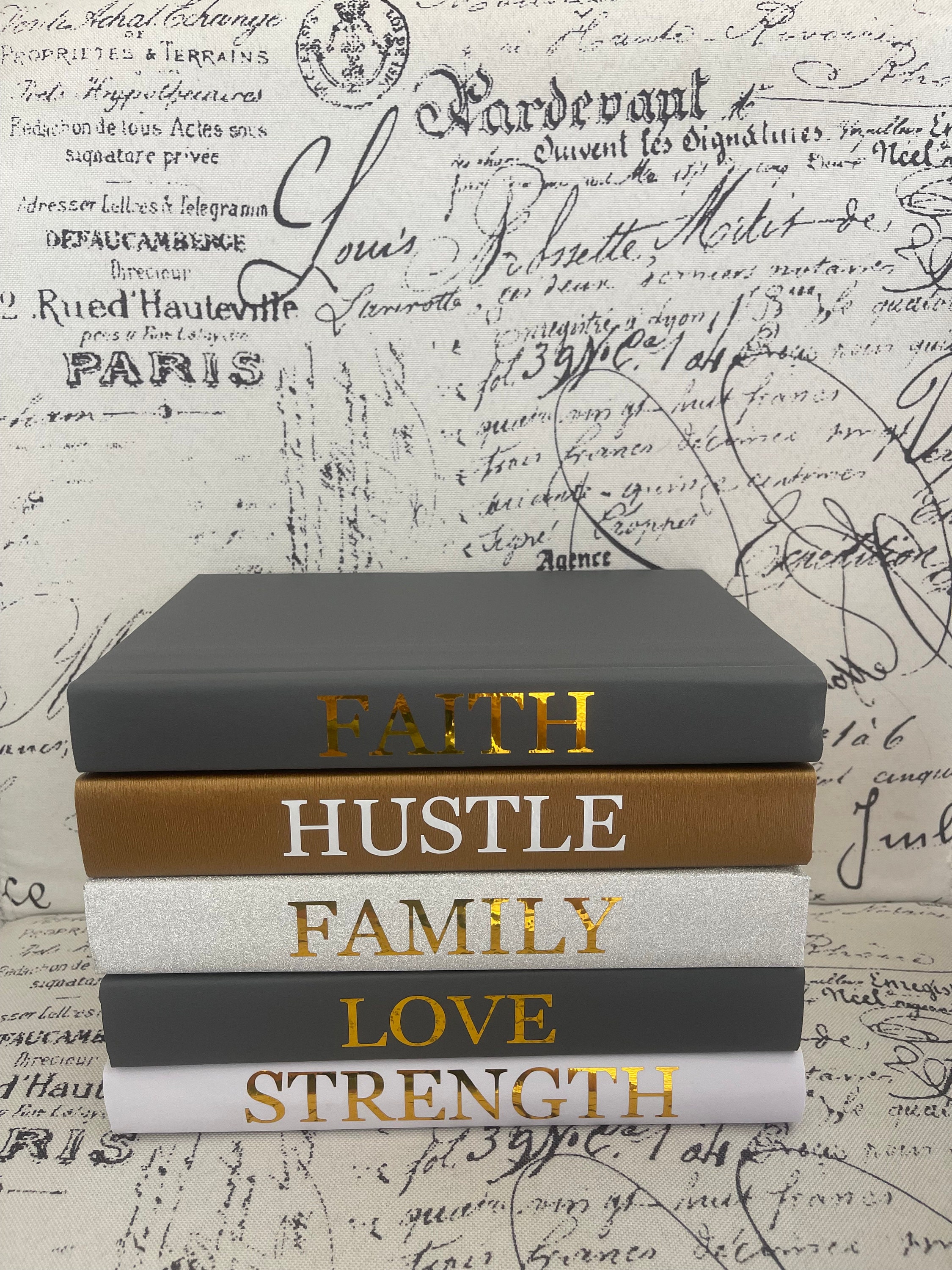 5 Set of Books | Customizable Book Stack | Fashion Books | Glam Decor ...