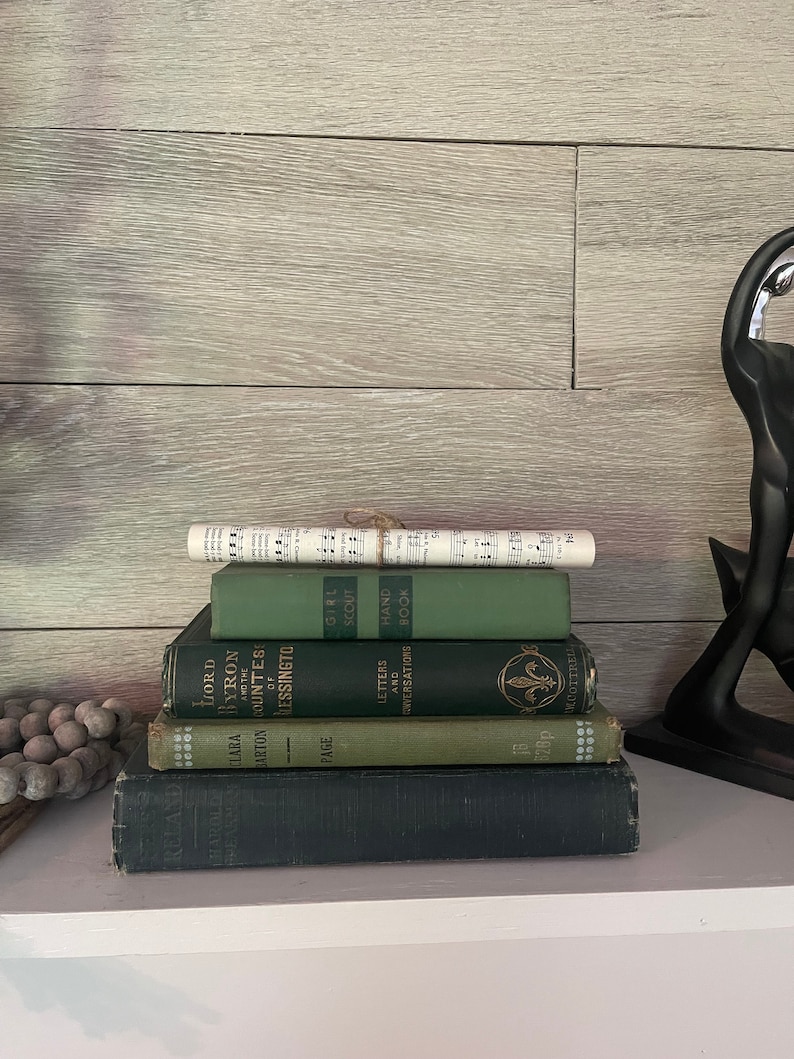 Vintage Books | Vintage Book Stack | Decorative Book Decor | Antique ...