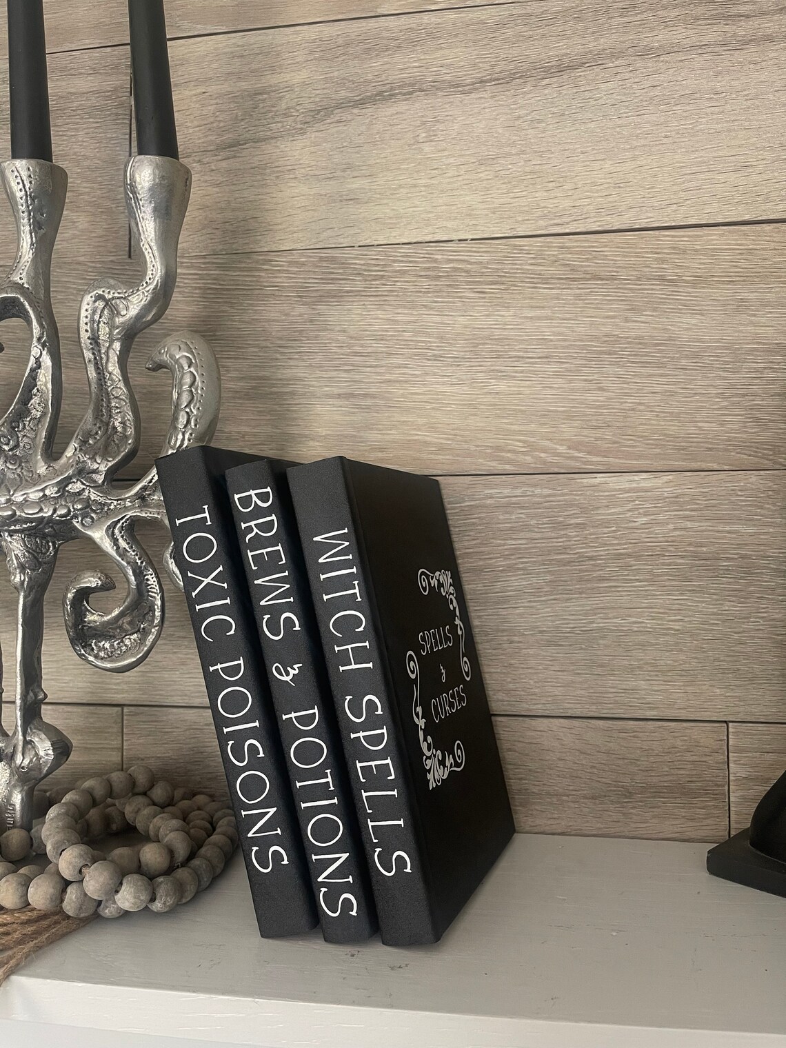 Halloween Book Stack Halloween Decor Halloween Book - Etsy