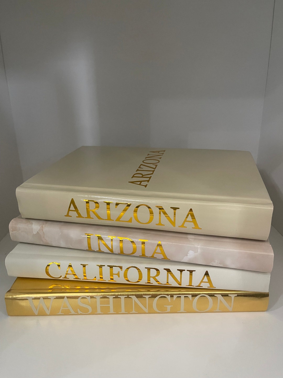 4 Set of Books | Customizable Book Stack | Fashion Books | Glam Decor ...