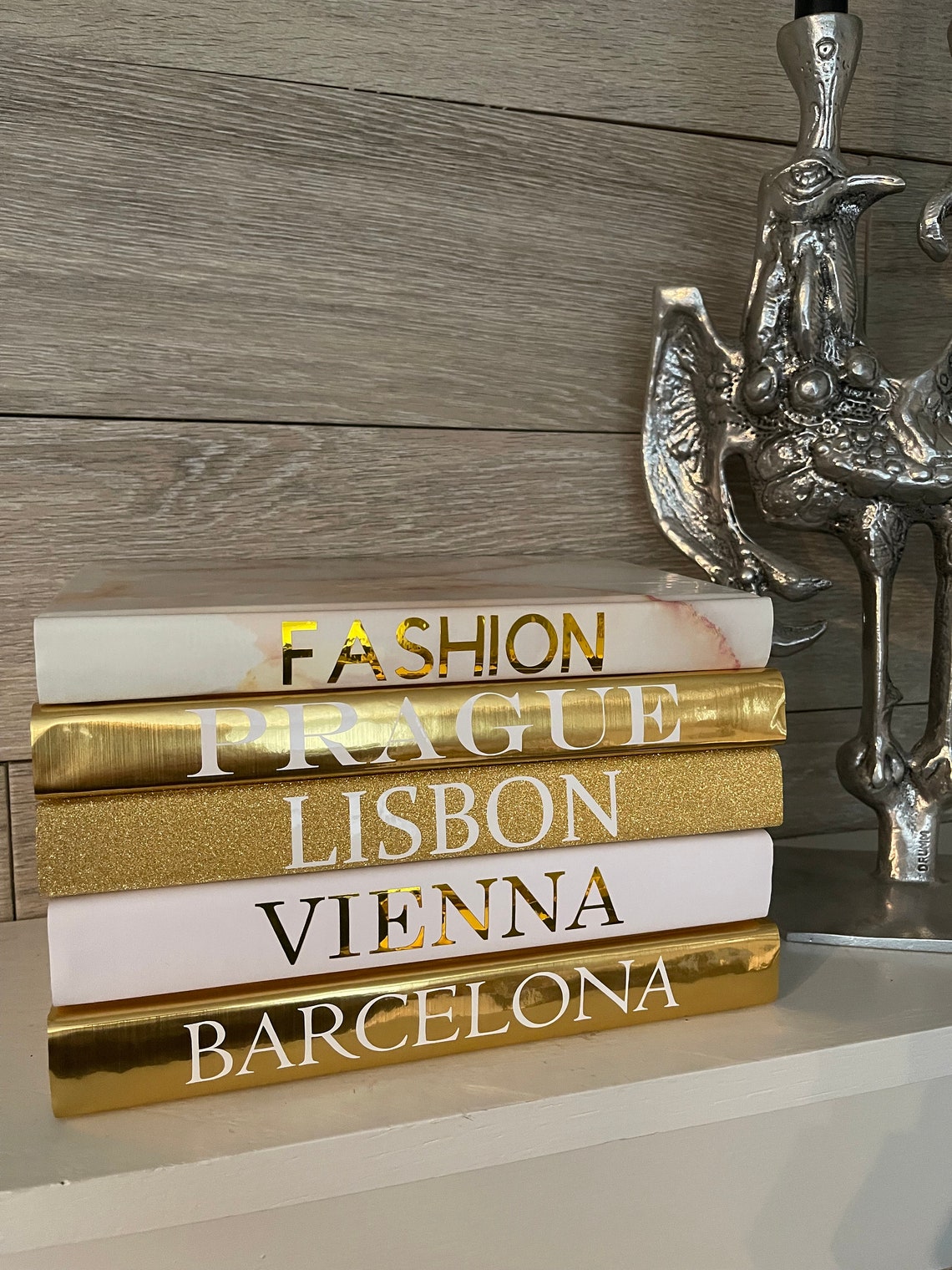 5 Set of Books Customizable Book Stack Fashion Books - Etsy