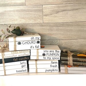Fall Book Decor | Thanksgiving Decor Book | Farmhouse Decor | Decor ...