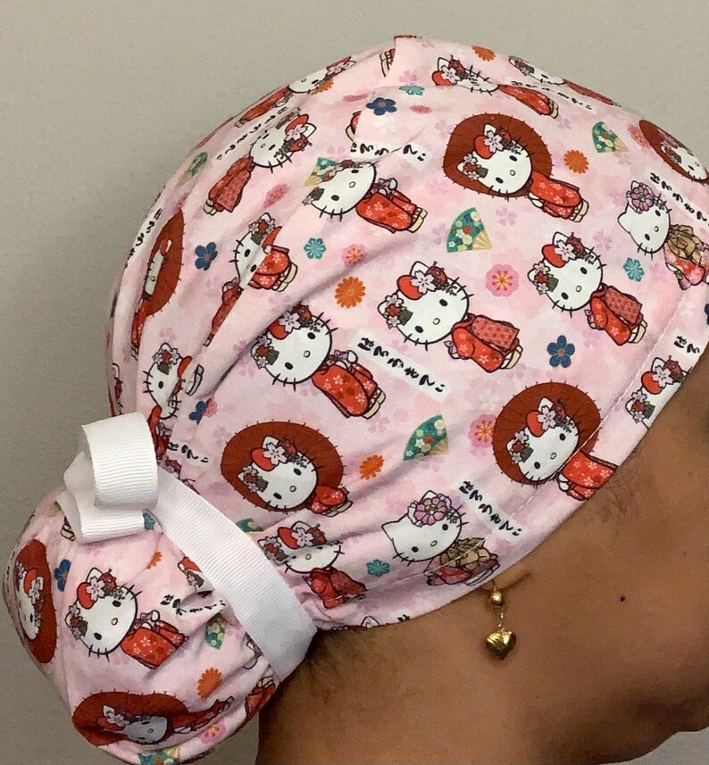 Hello Kitty Surgical Scrub Cap - Etsy