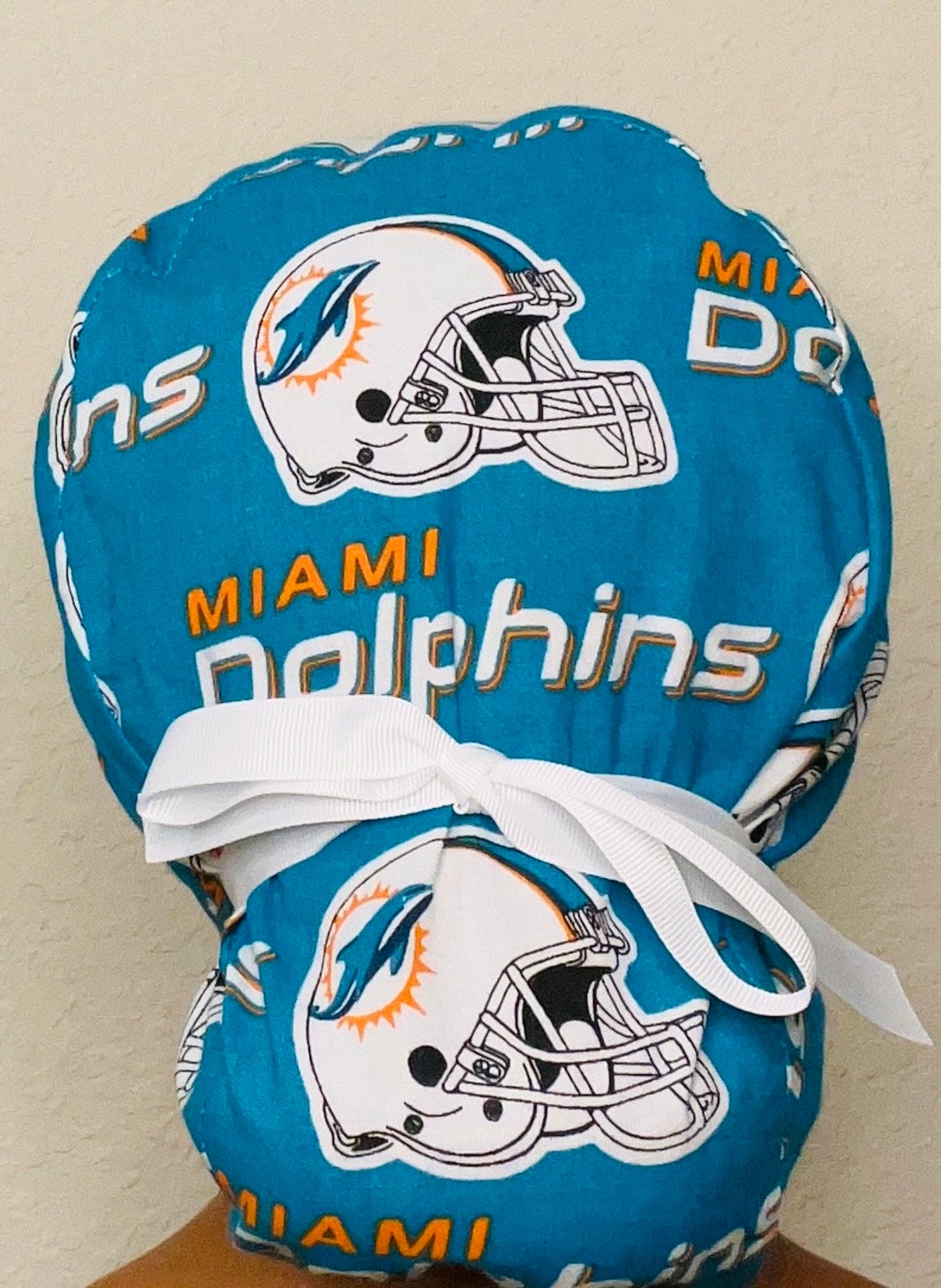 Dolphins Surgical Scrub Cap Ponytail - Etsy
