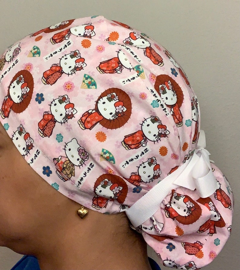 Hello Kitty Surgical Scrub Cap - Etsy