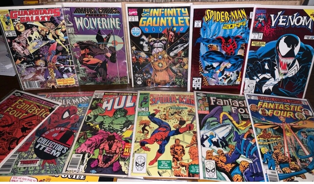 Marvel Comics Starter Kit Collector Marvel Comic Mystery Box Grab Bag ...