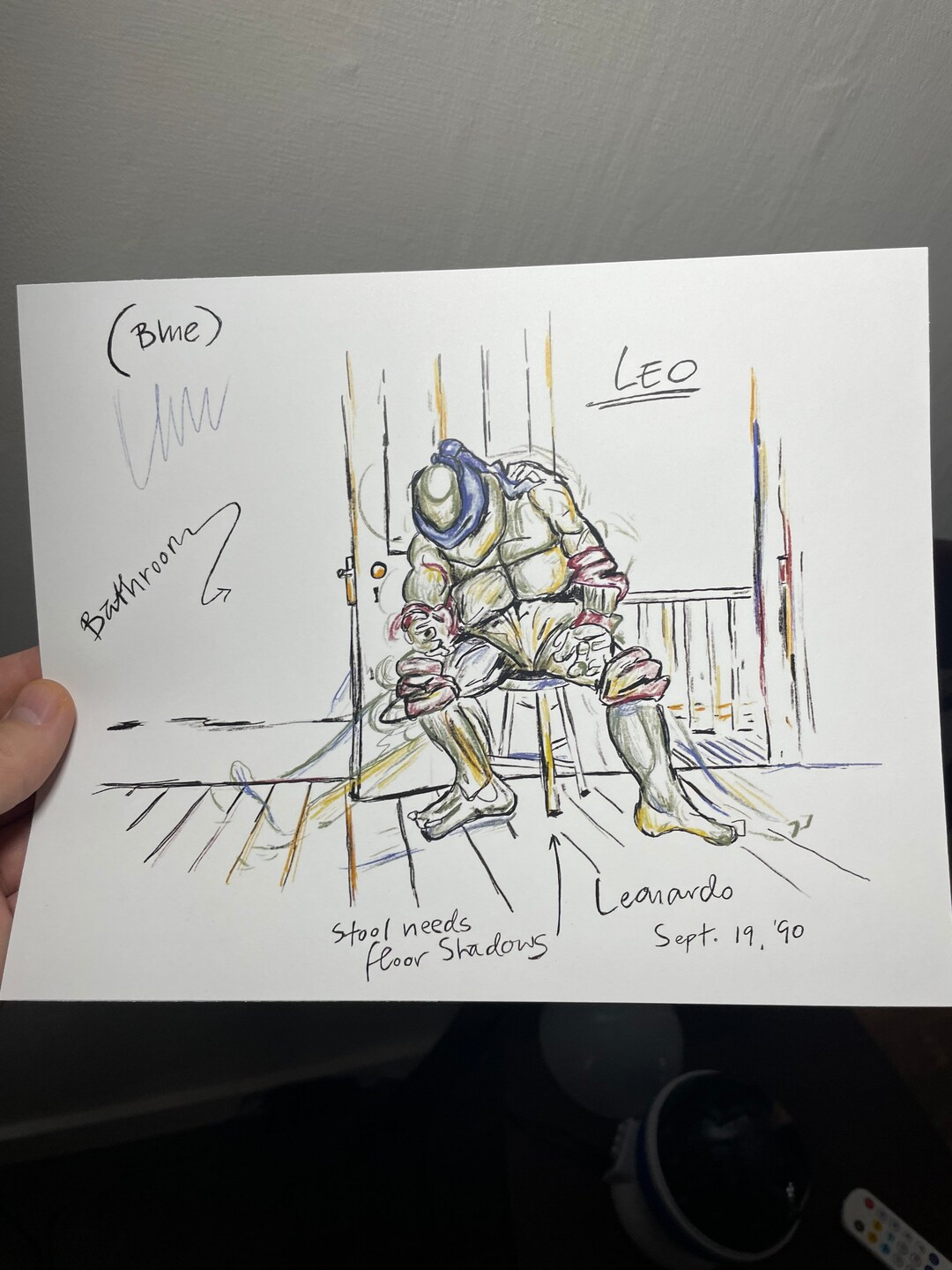 Teenage Mutant Ninja Turtles Leonardo Movie Sketch April Oneil TMNT ...