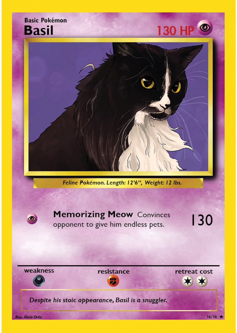 Your Pet Custom Pet Pokemon Card Pokepet Digital Printed Free - Etsy Canada