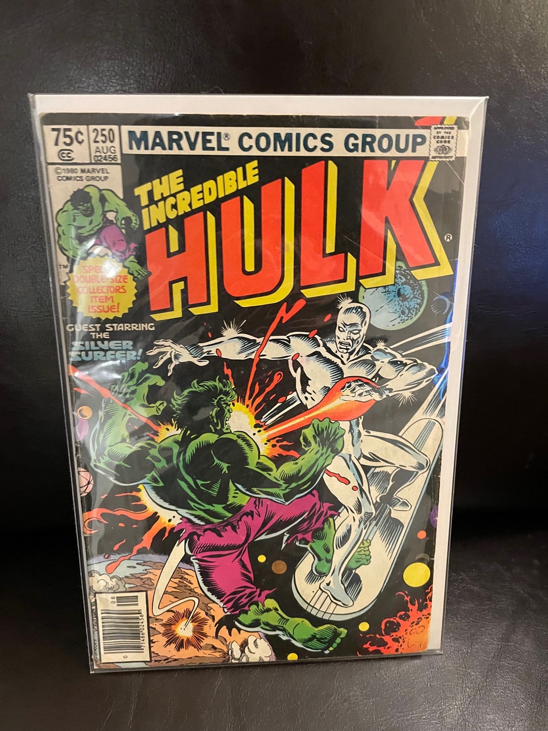 Incredible Hulk 250 1980 Hulk Vs Silver Surfer 1st Cameo of Sabra Fine ...
