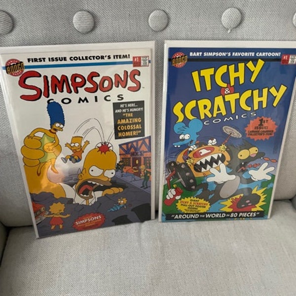 The Simpsons Comics - Etsy
