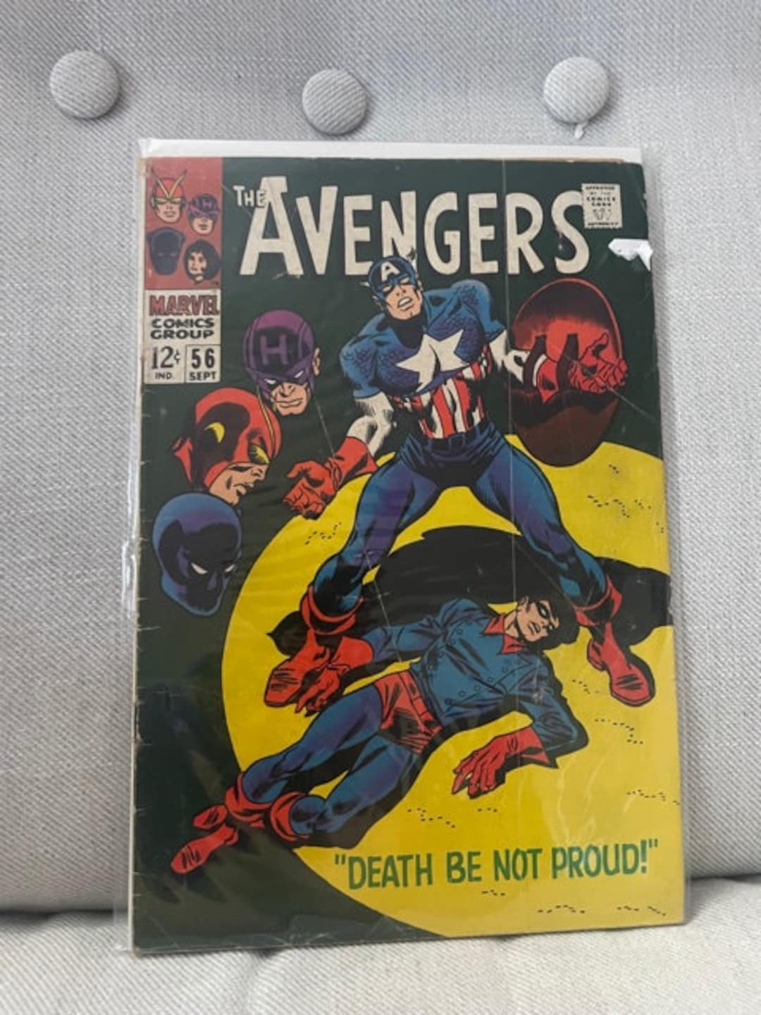 The Avengers 56 Marvel Origin of Captain America Retold Silver Age 1968 ...