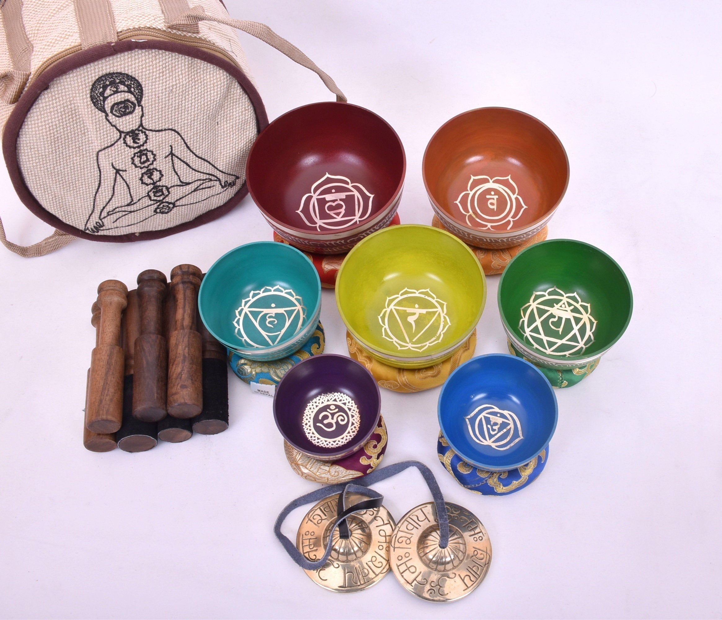 7 Chakra Healing Tibetan Singing Bowl Set High Quality Etsy